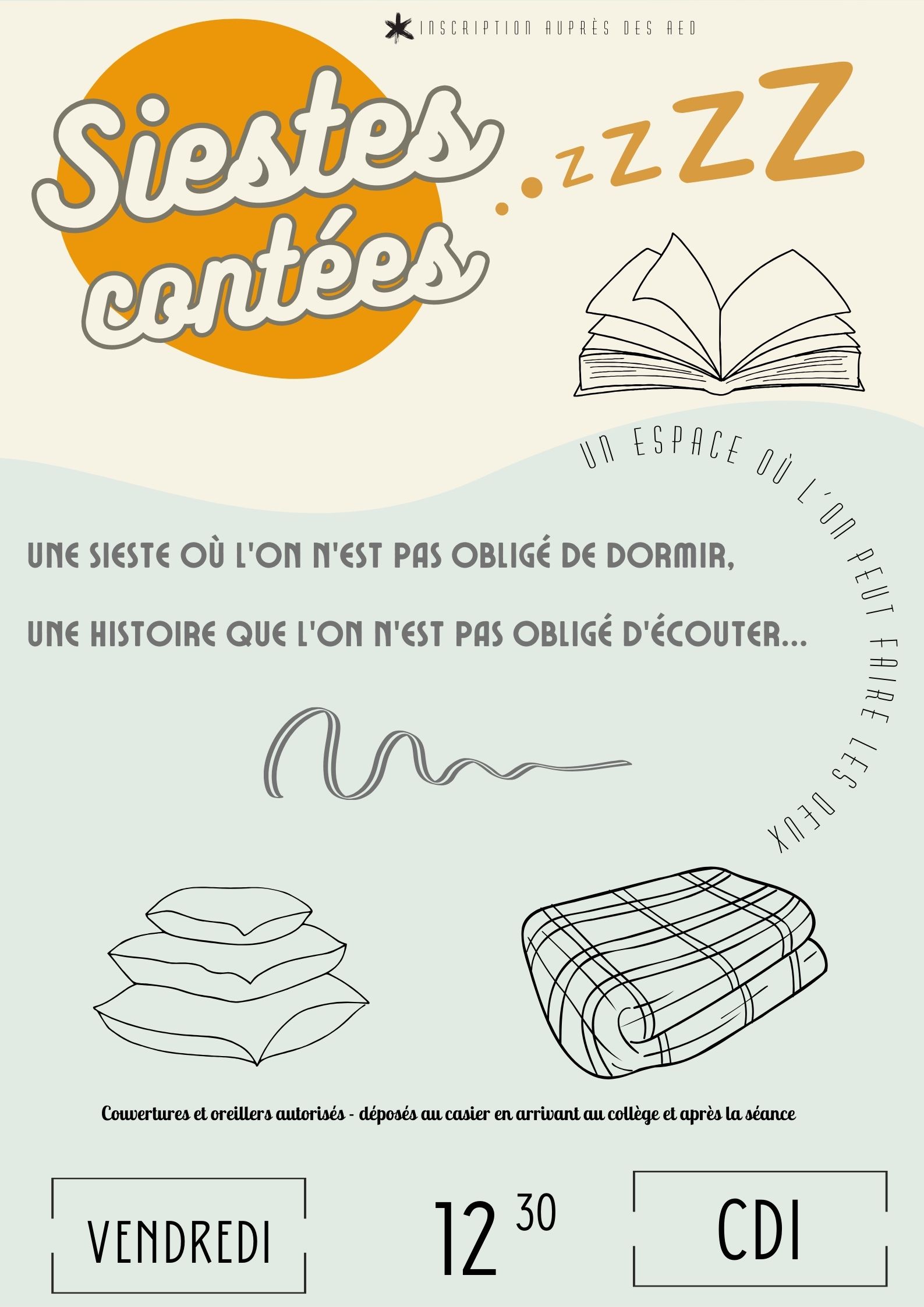 Siestes contées – Collège Alain – Saint Fons